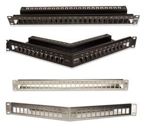 Siemon Cat 6A Shielded Patch Panel 1rms Black